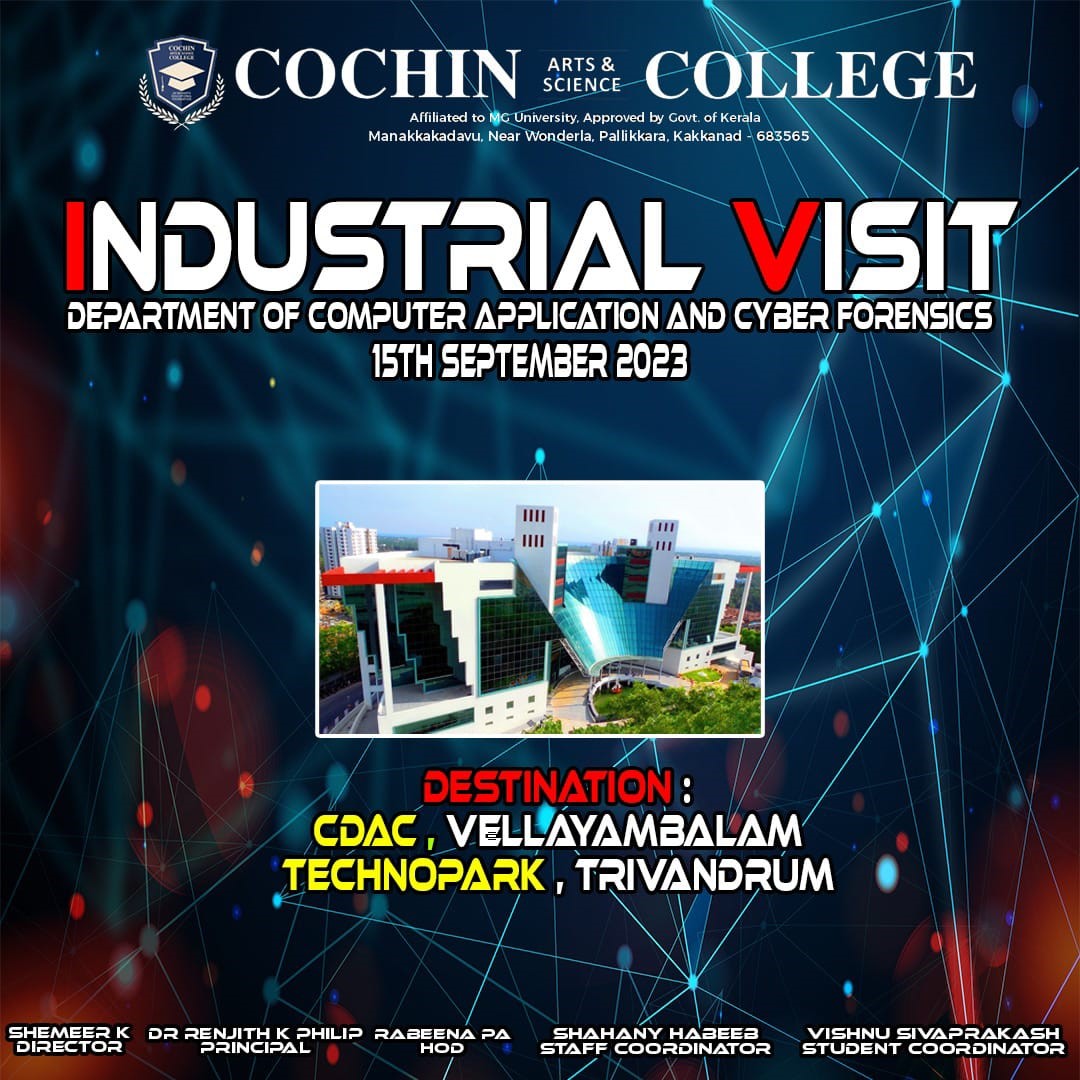 INDUSTRIAL VISIT – Cochin Arts and Science College